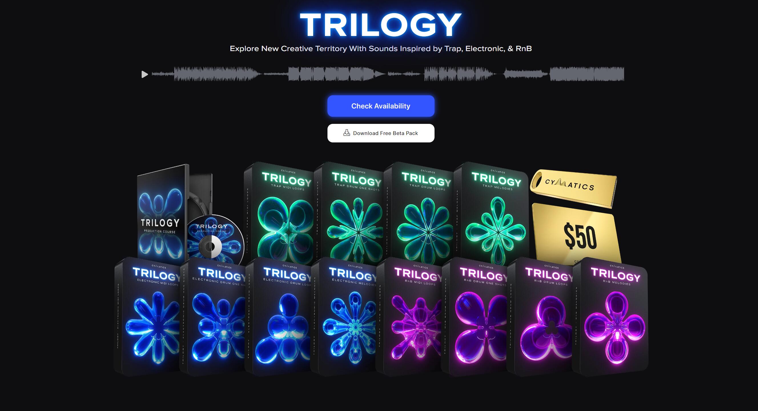【cymatics厂牌trap多风格采样包首发版 奖金】cymatics Trilogy Launch Edition Edmtop Top